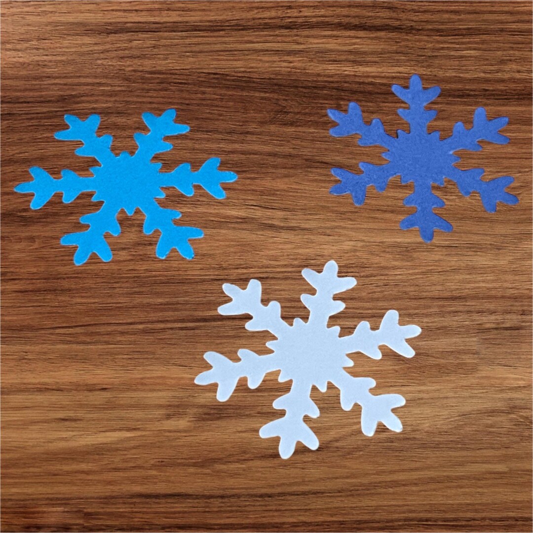 1/2” Snow Confetti , Snowflake Confetti, Winter Confetti, Snowy ...