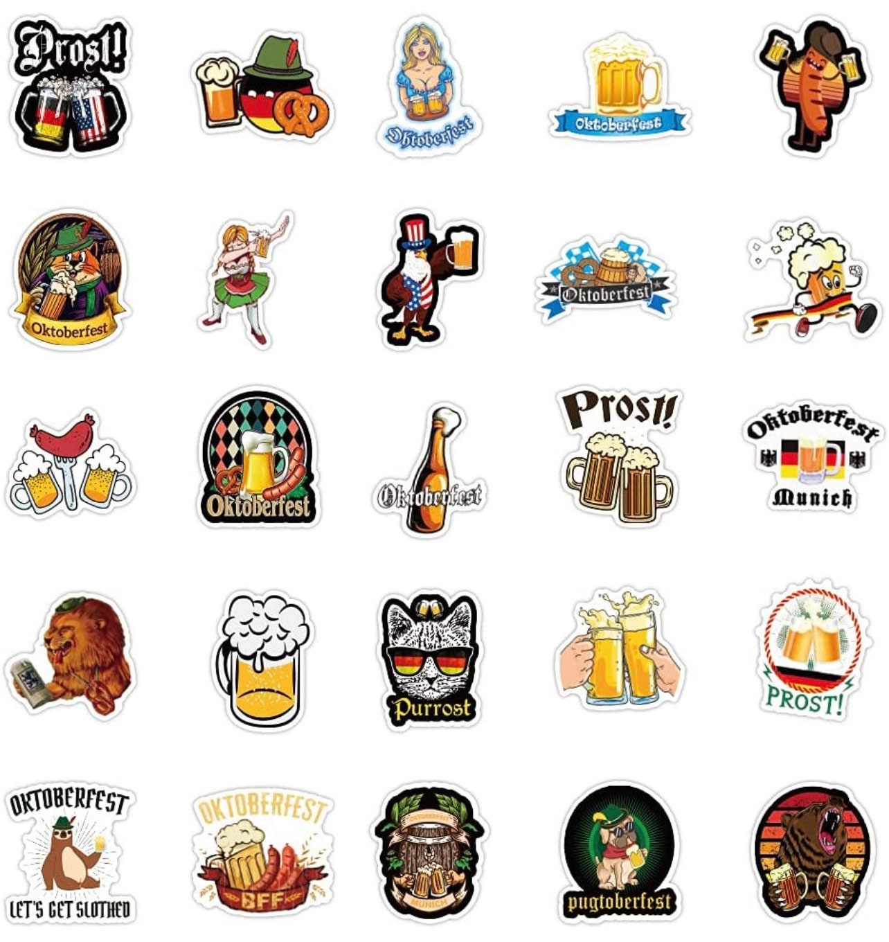 Beer Sticker Pack Drink Stickers Vinyl Stickers Decals Fun - Etsy