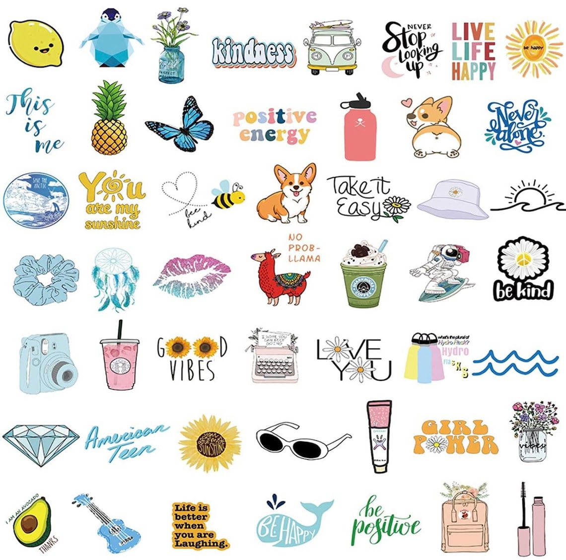 Teen Kids Stickers Cute Stickers Vinyl Stickers Decal Kid - Etsy