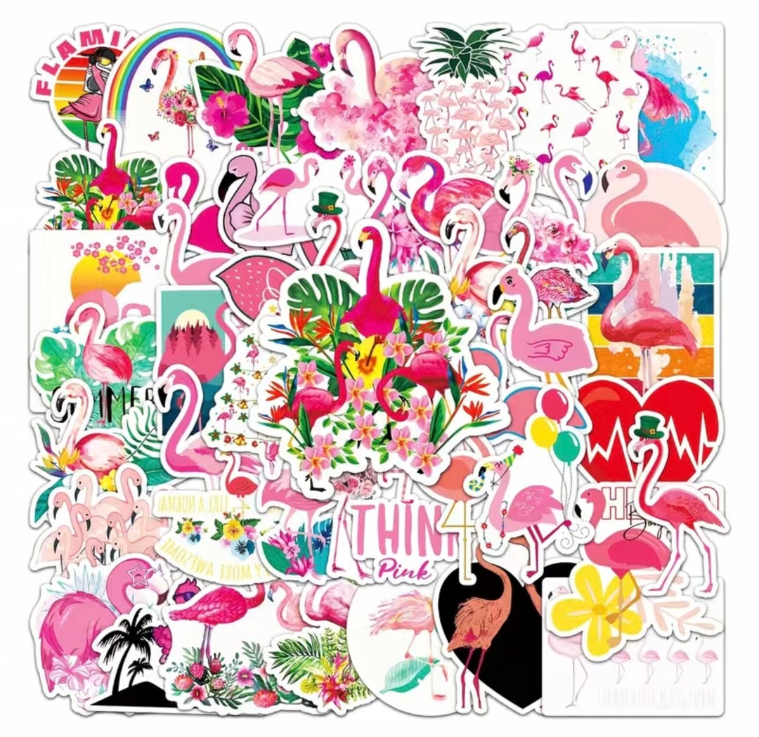 Flamingo Stickers, Bird Stickers, Animal Stickers, Vinyl Stickers ...