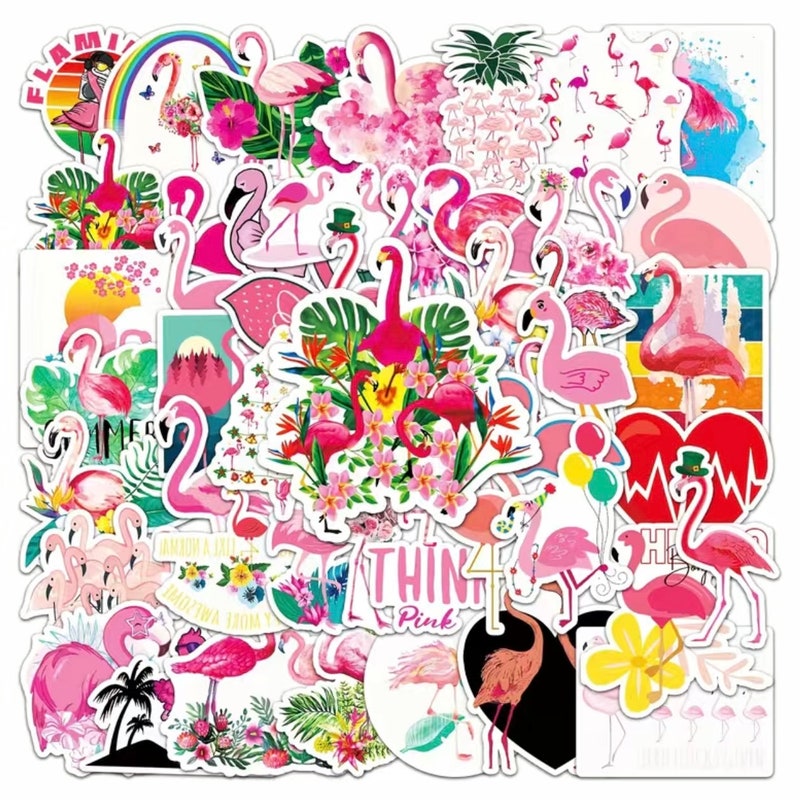 Flamingo Stickers - Etsy