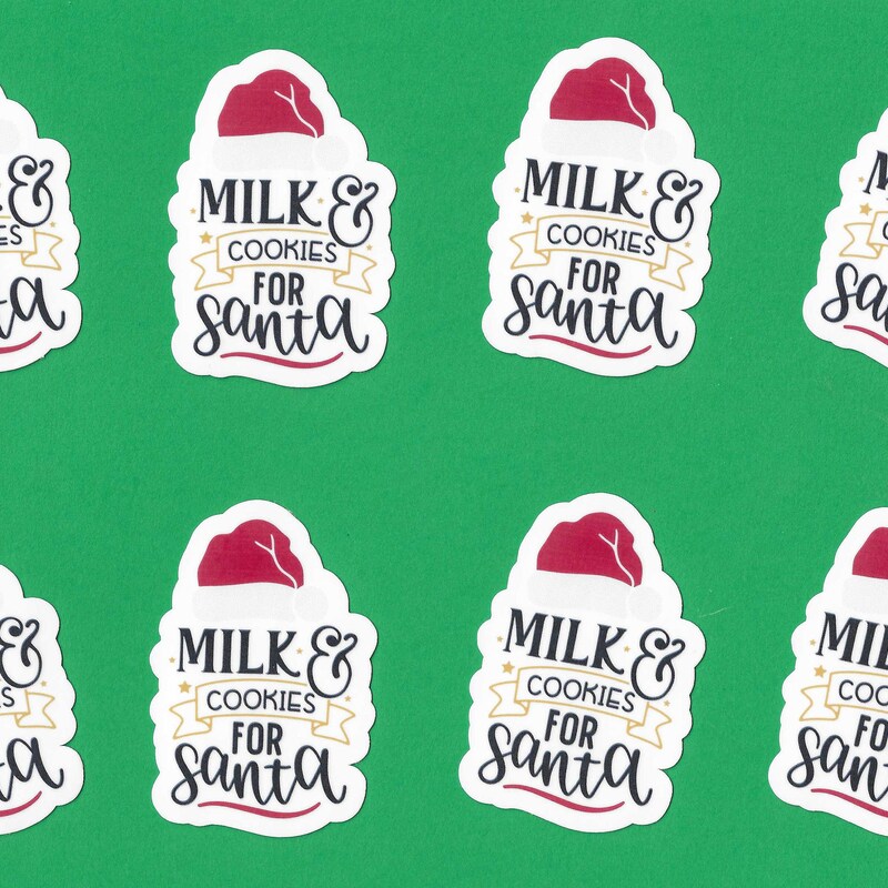 Santa Stickers - Etsy
