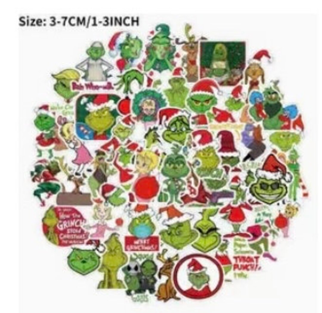 Green Monster Stickers, Christmas Stickers, Vinyl Stickers, Decals, Fun ...