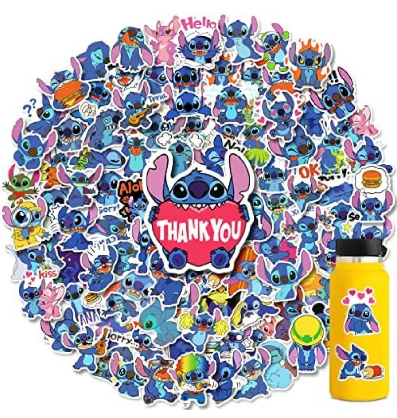 Stitch Sticker Pack Cartoon Stickers Cute Sticker Pack Laptop Decals ...