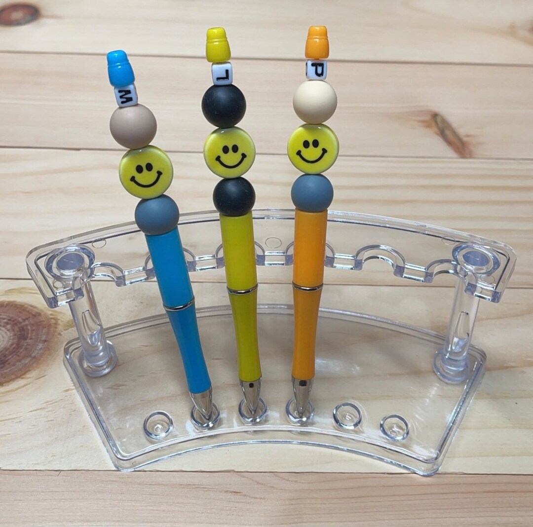 Initial Pen, Smiley Beaded Pen, Journal Pen, Gift Pen, Fancy Pen ...