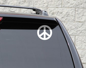 Peace Car Decal | Etsy