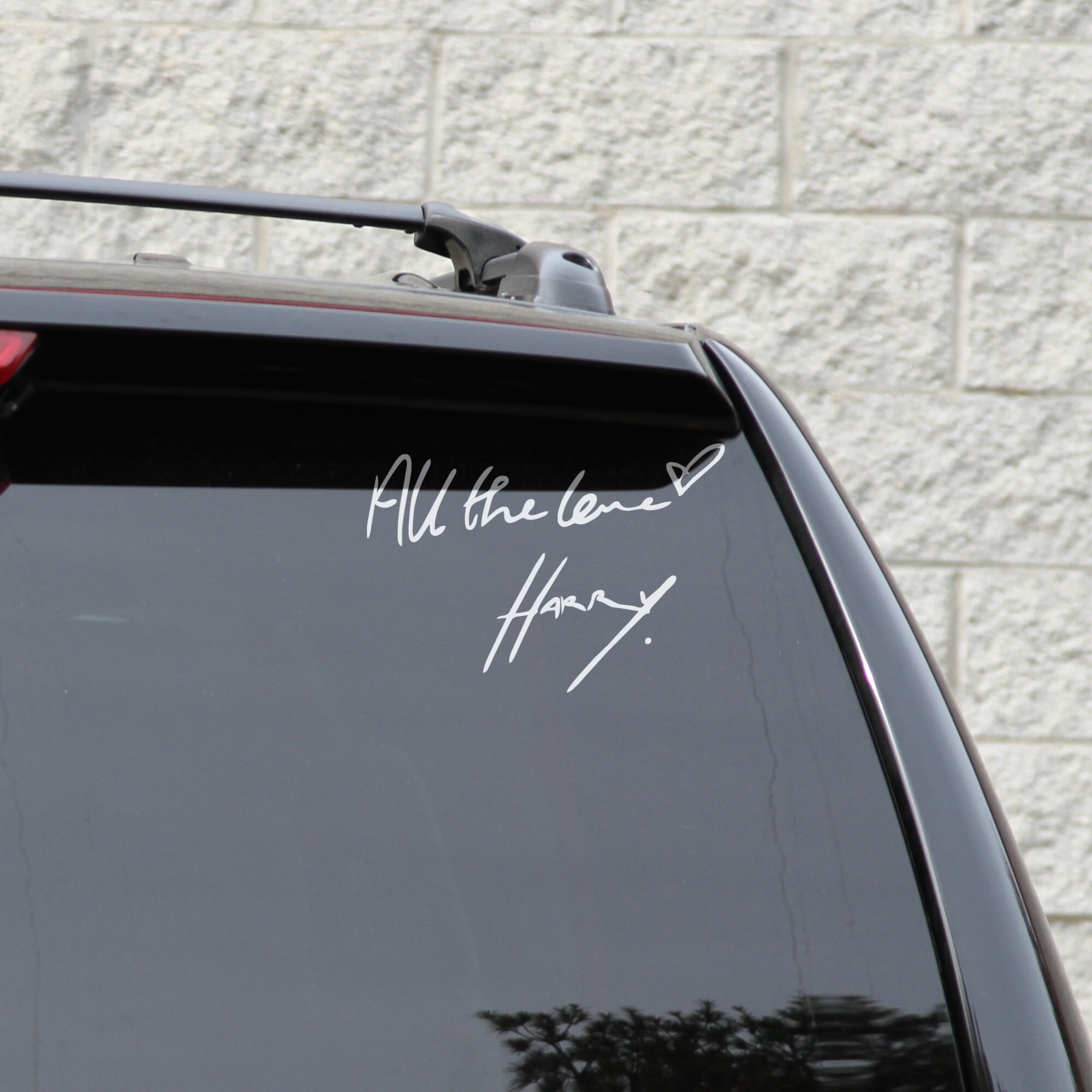 Harry Styles All The Love Signature Vinyl Decal | Etsy