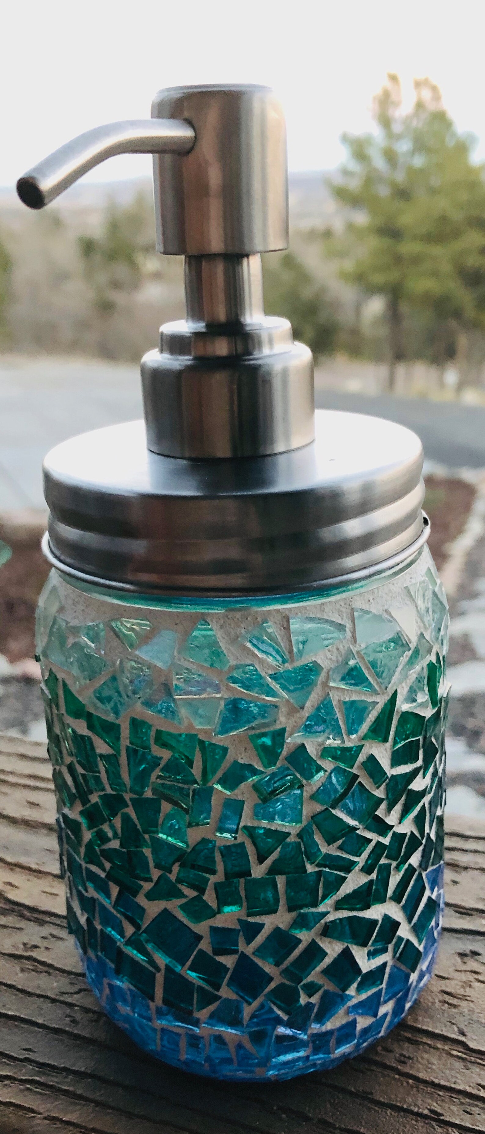 Sea Glass Soap Dispenser - Etsy