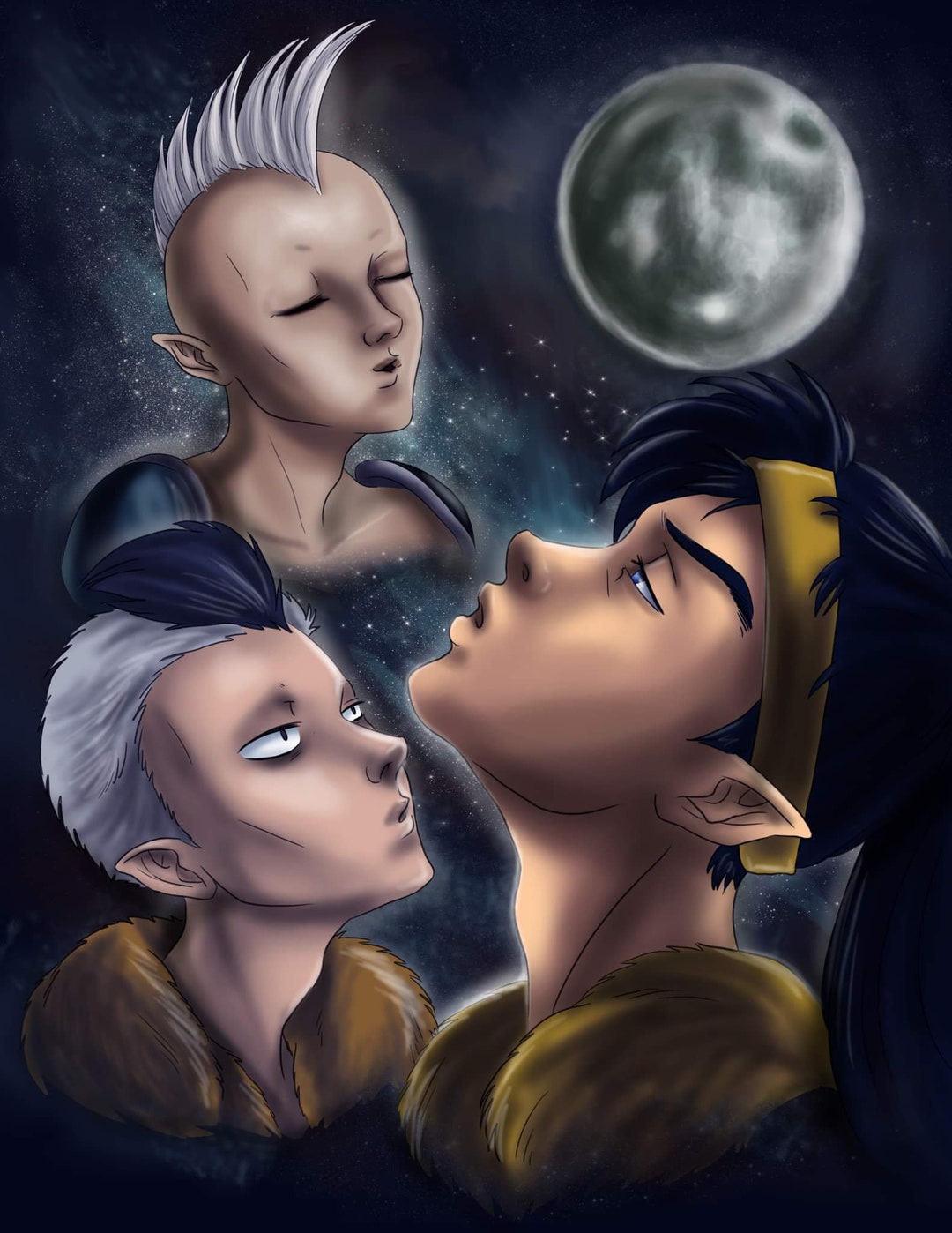 Three Wolf Moon Koga Holo Print - Etsy