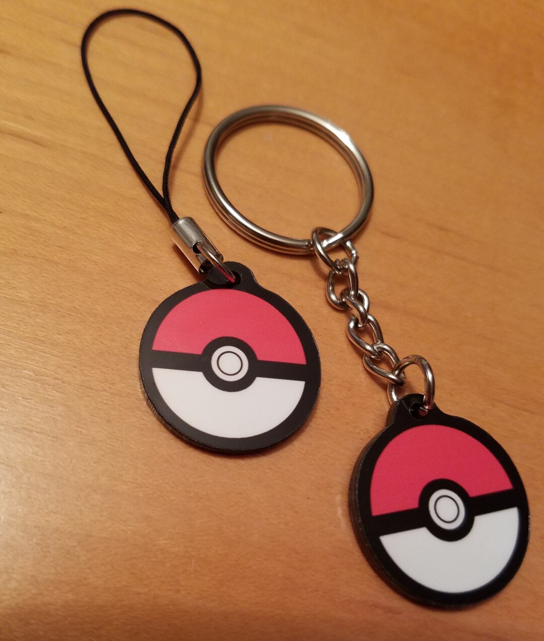 Pokeball Keychain Charm - Etsy