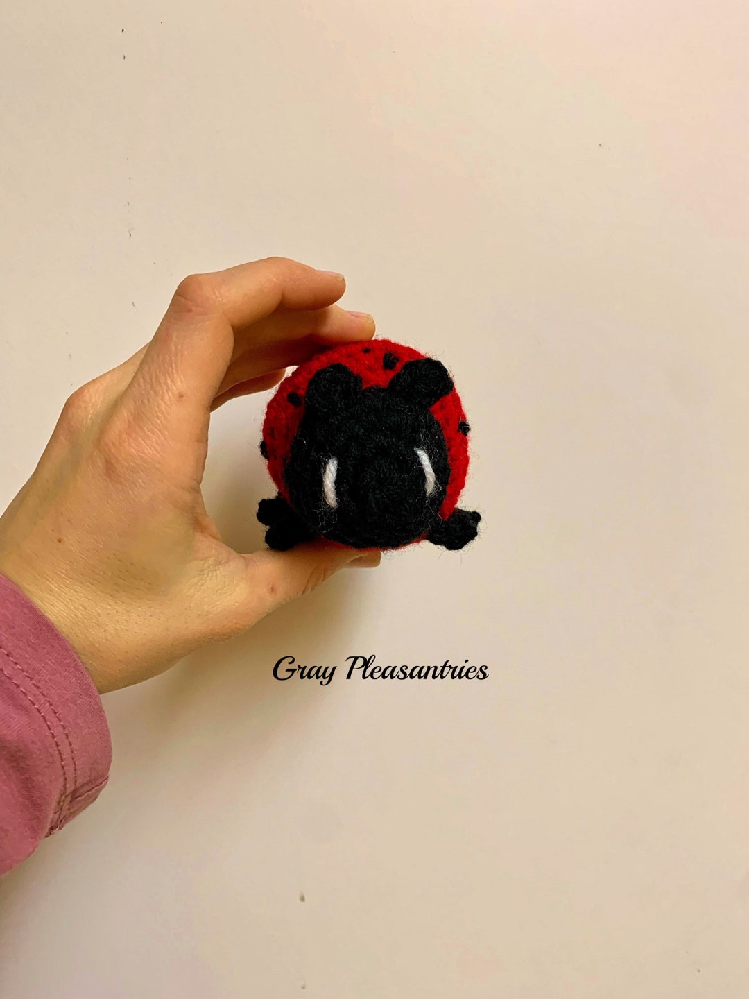 Tiny Ladybug, Easter Basket Stuffer, Crochet Amigurumi Handmade Spring ...