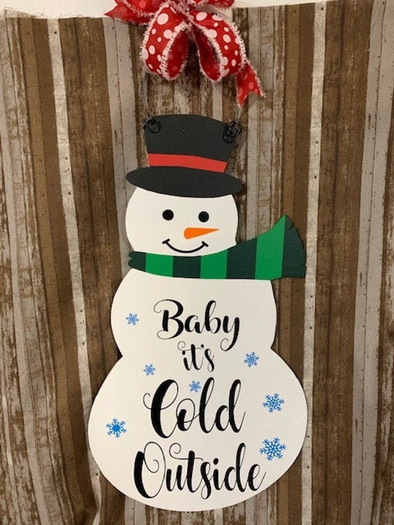 Snowman Sign - Etsy