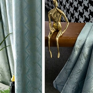 5 Color Extra Long Custom Made Drapes Luxury Drapery Gold Metallic Foil ...