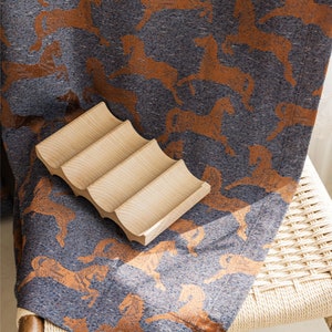 Custom Drapery Vintage Classy Threaded Horse Blackout Drape Upscale ...