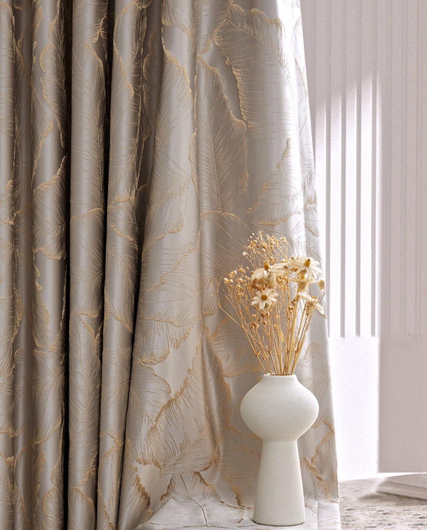 Custom Made Pair of Modern Contemporary Embossed Metallic Gold - Etsy