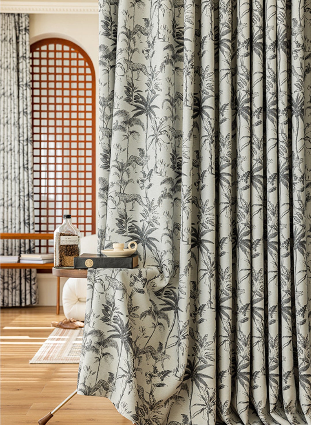 Custom Made Modern Jungle Nature Pattern Garden Floral Decorative ...