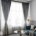 5 Colors Custom Made Two Layer Embroidery Lace Sheer Blackout Curtain ...