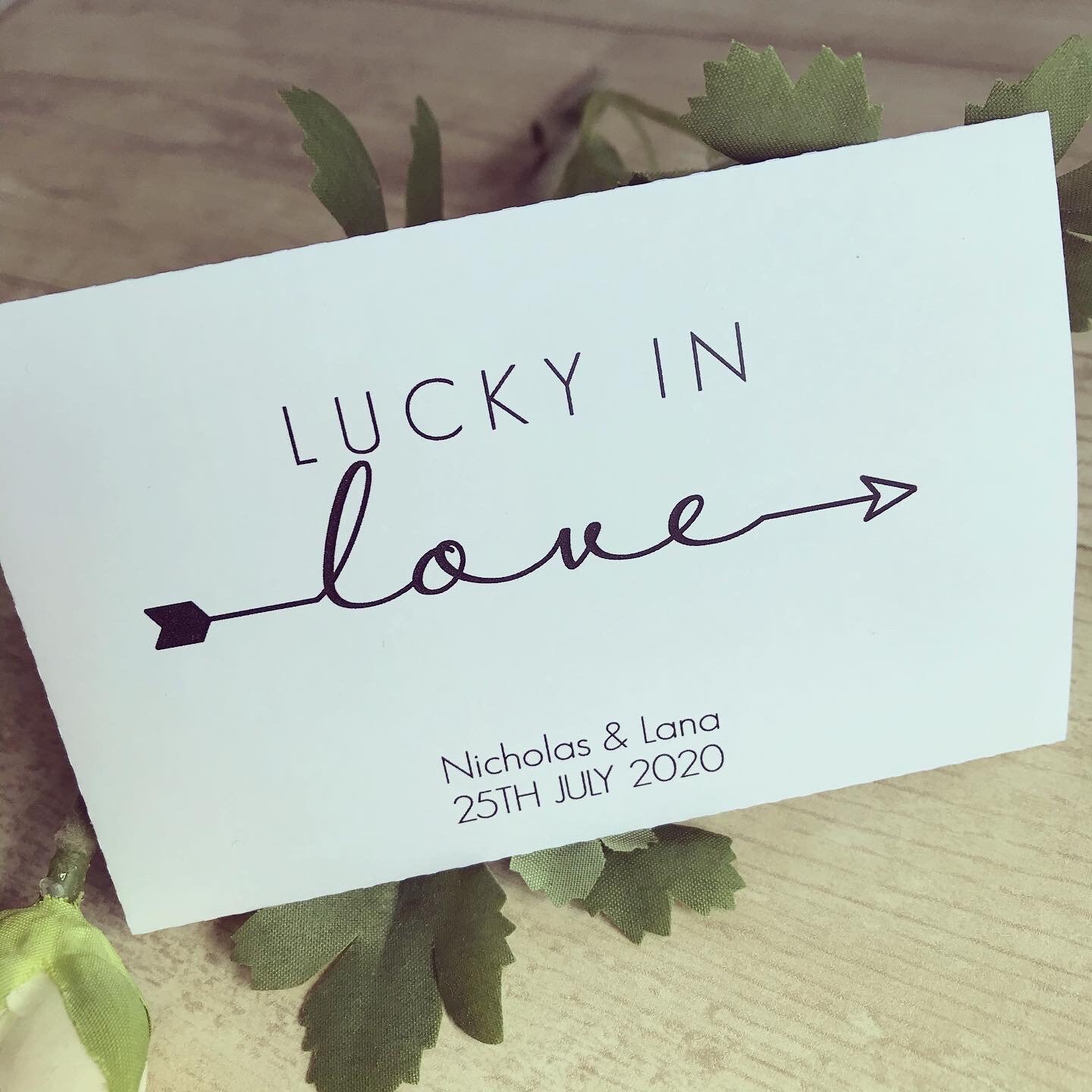 Scratch Card Holder Lottery Ticket Holder Lucky in Love - Etsy UK