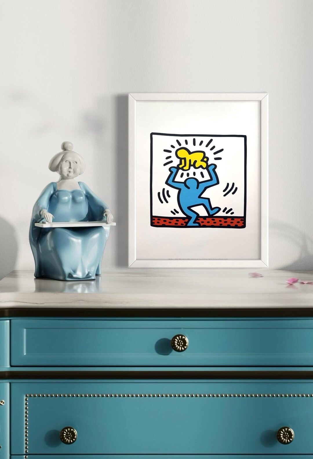 Keith Haring Fatherhood Art Print: Pop Art Father Son Gift (11x14 ...