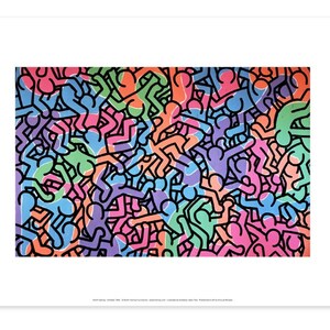 Keith Haring Orgy Pop Art Lover Contemporary Museum Issued Print Gay ...