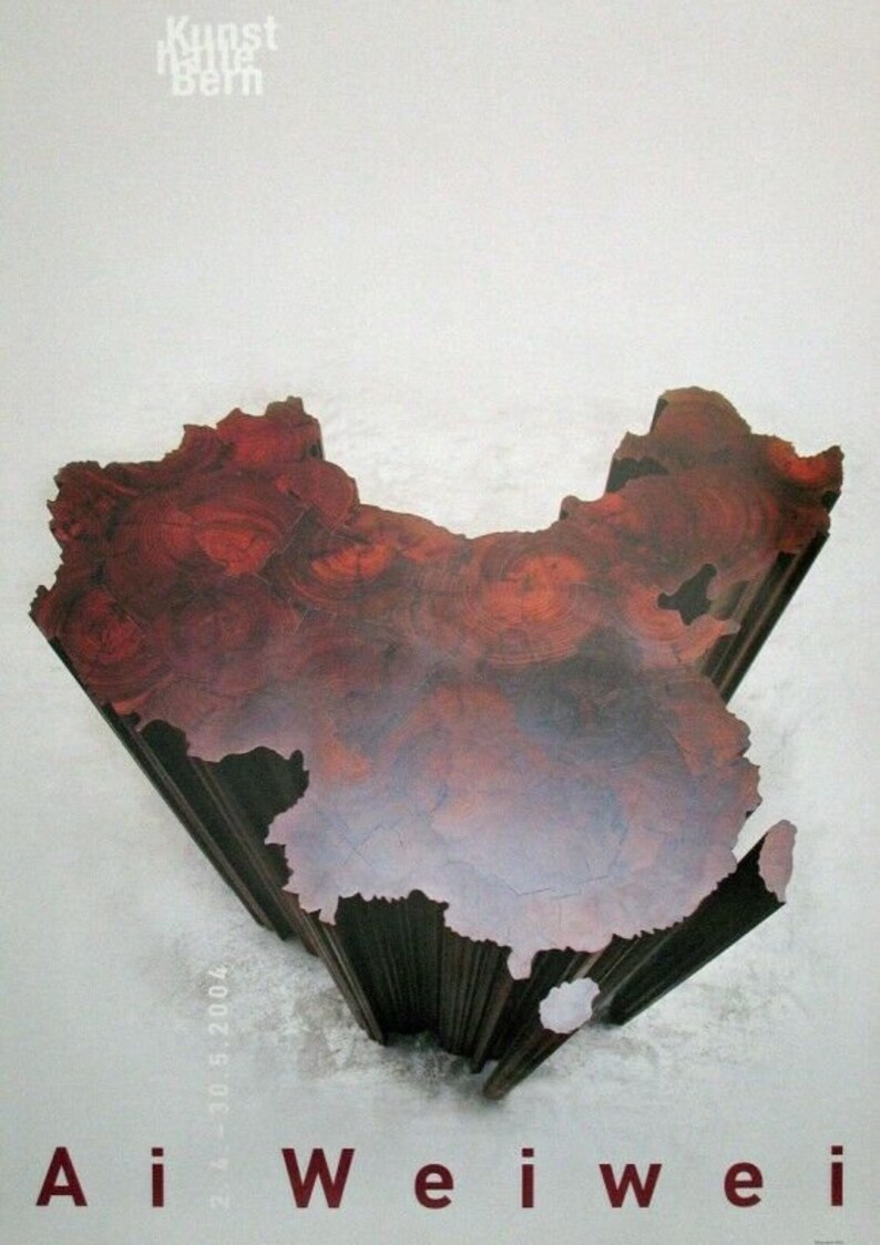 Huge Ai Weiwei Visual Artist Original 2004 Europe Exhibition Poster ...