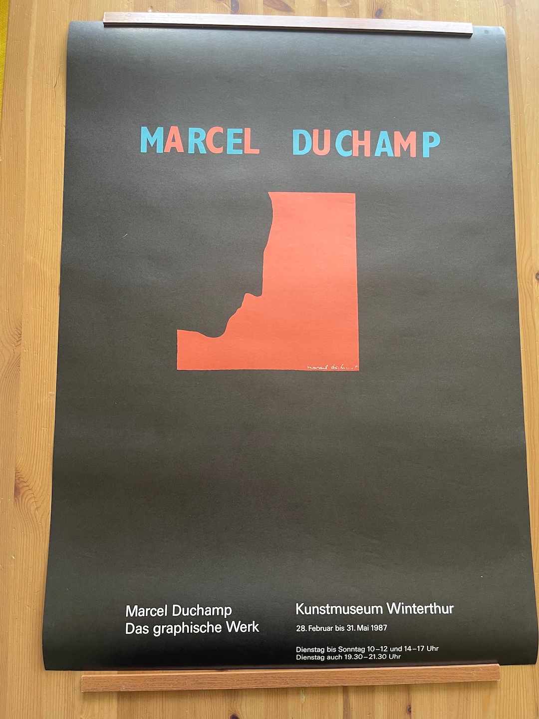 Marcel Duchamp Exhibition Poster: 1987 German Show, Conceptual Art - Etsy