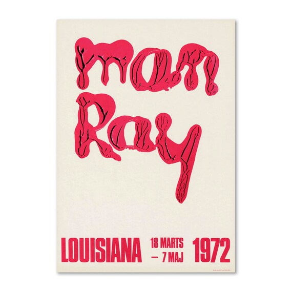 Original Exhibition Poster for Man Ray Retrospective | Etsy