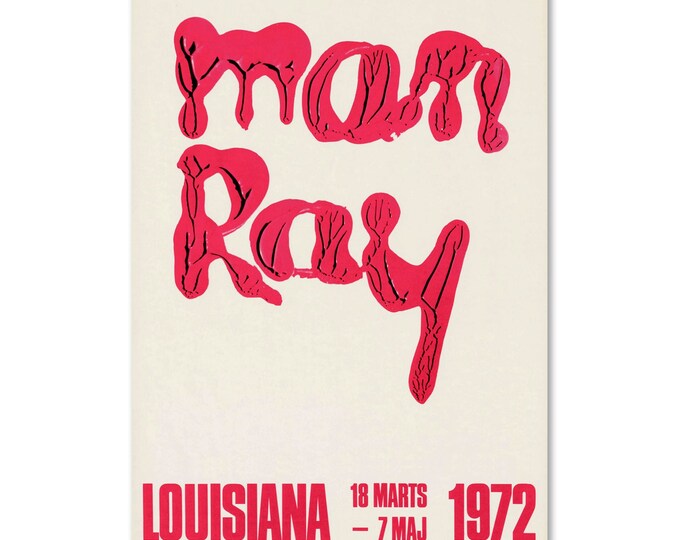 Original Exhibition Poster for Man Ray Retrospective Exhibition From ...