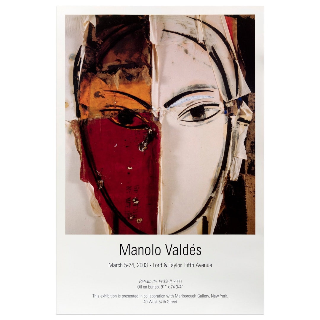 Original Manolo Valdes Exhibition Poster From Showcase in New York - Etsy