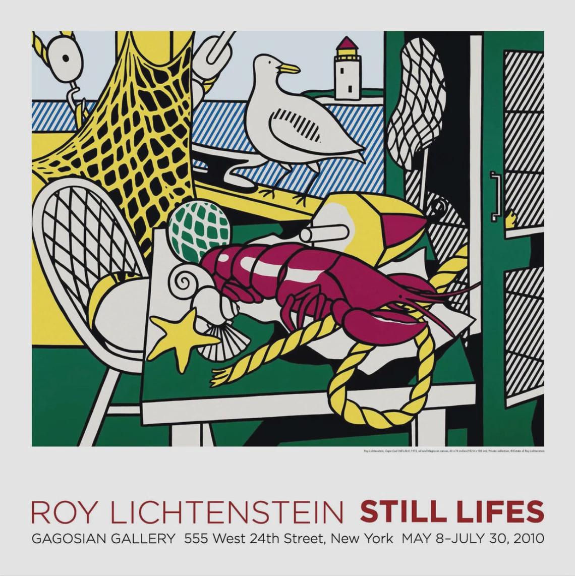 Vintage Roy Lichtenstein Original Museum Exhibition Poster Feat. Still ...