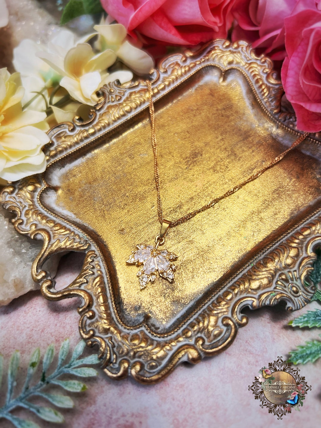 Autumn Magick Leaf Necklace ~ Mabon Magick Witch's Jewelry | Witch ...