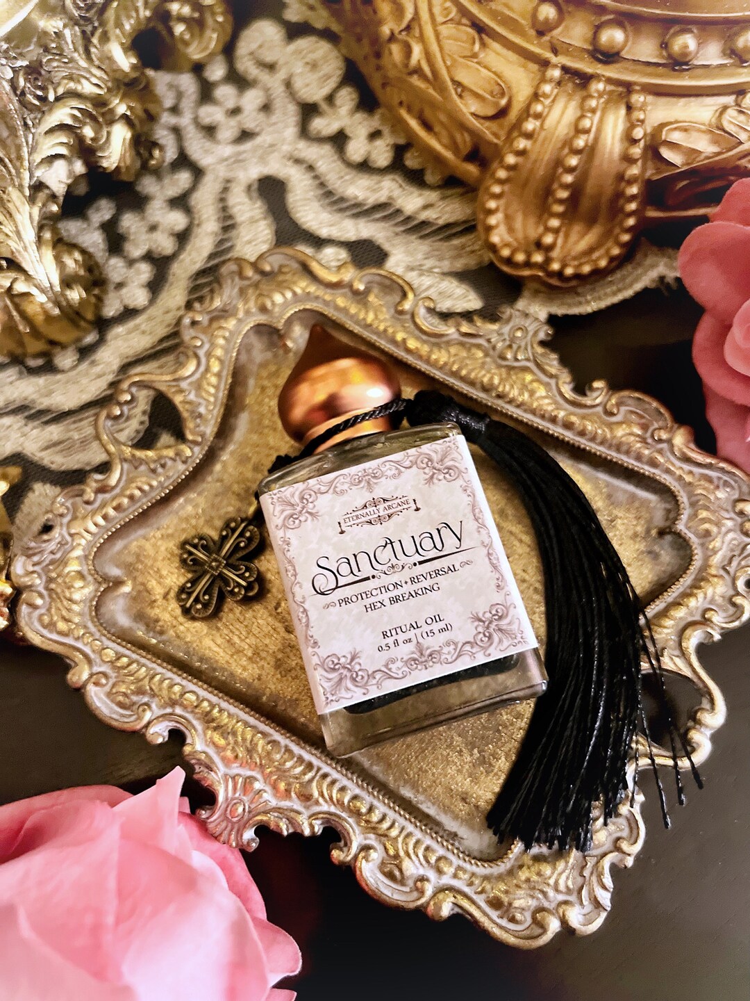 THE ORIGINAL Sanctuary™ Luxury Protection Ritual Oil Witches Shield ...