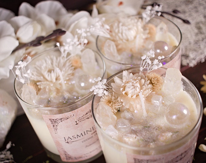 Jasmine Moon™ Divine Feminine Ritual Candle Jasmine and Moonstone ...