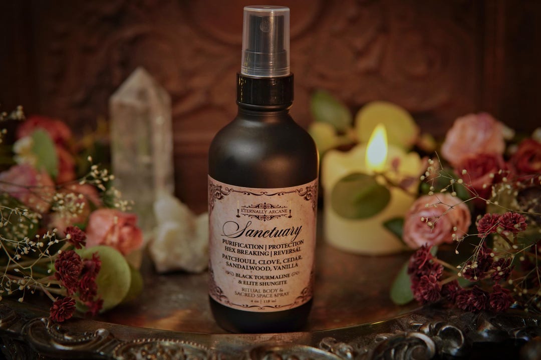 THE ORIGINAL Sanctuary™ Smokeless Smudge Protection Spray | Altar Spray ...