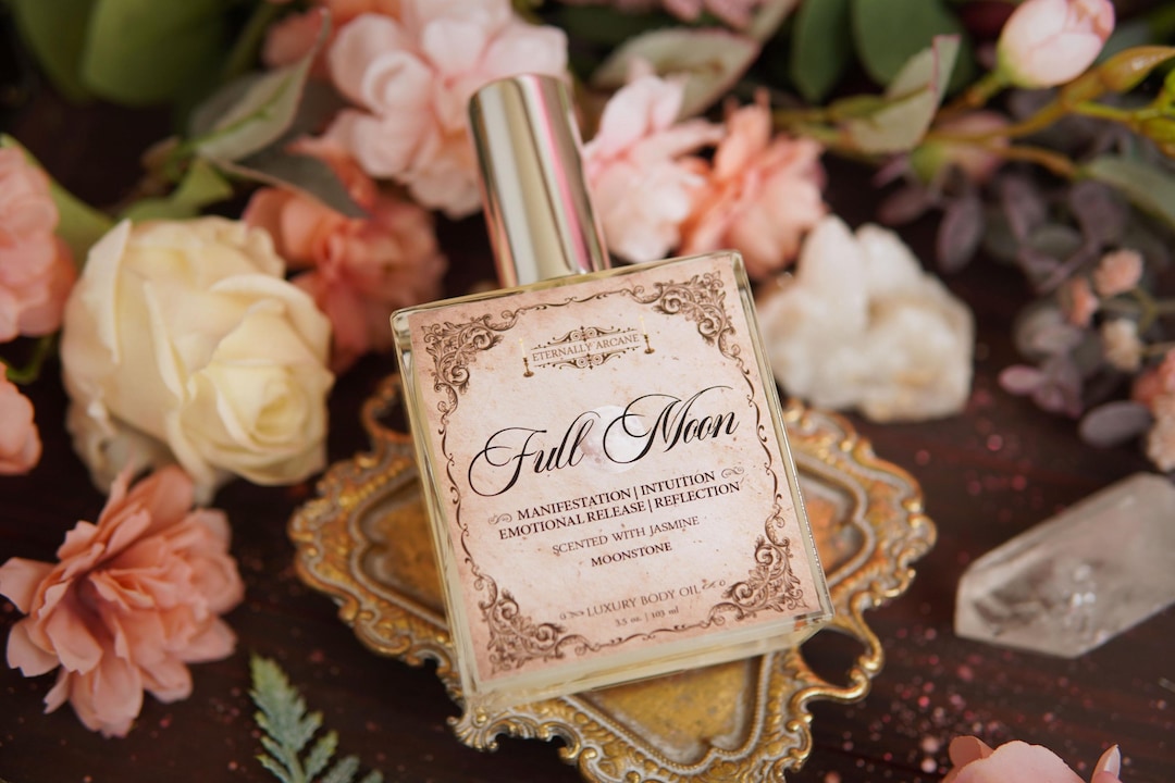 Full Moon Luxury Ritual Body Oil ~ Moon Magick Spell Oil, Goddess ...
