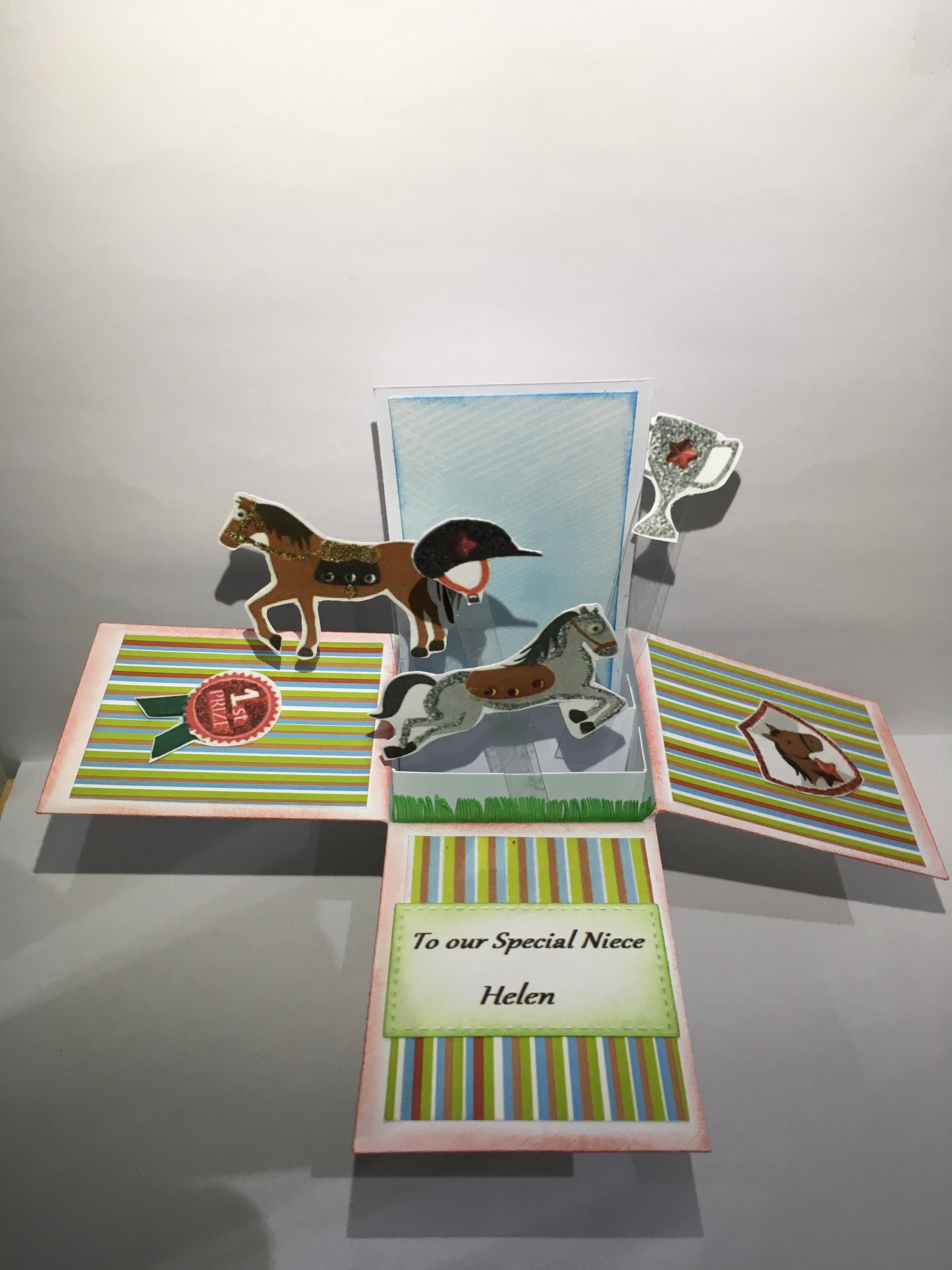 Horse Riding Pop up Box Card - Etsy