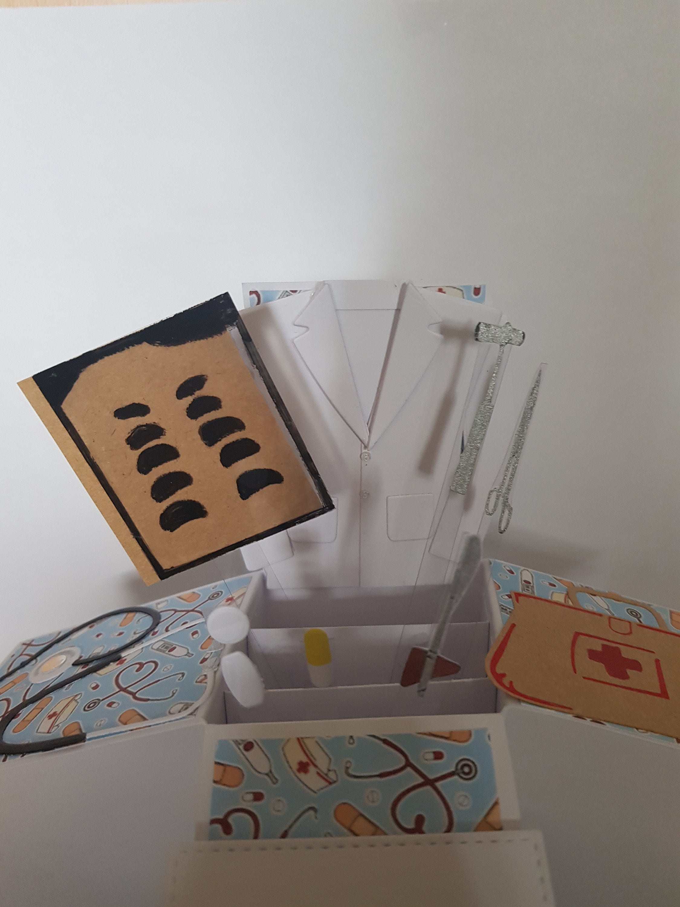 Doctor Pop up Box Card Happy Birthday Pop Up Father's - Etsy UK