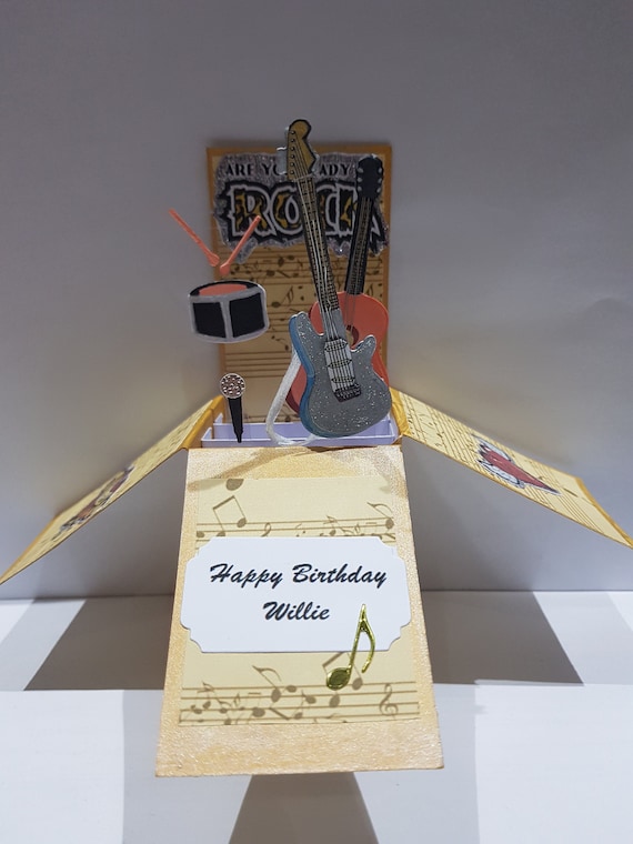Musical Pop up Box Cardbirthday Pop up Card3d Cardpop up | Etsy UK