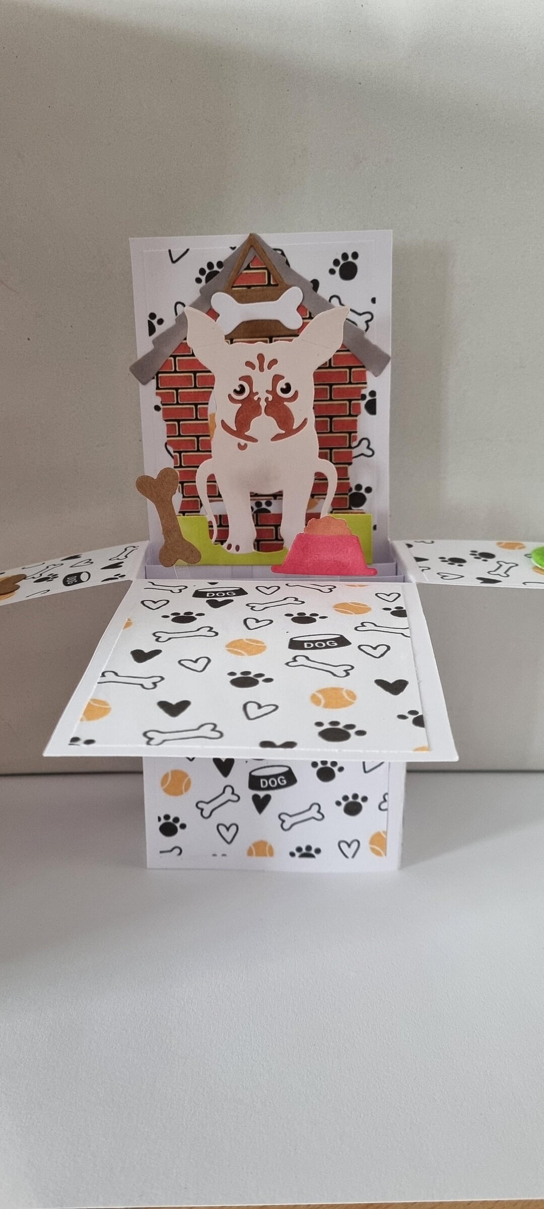 Dog Theme Pop up Box Card - Etsy