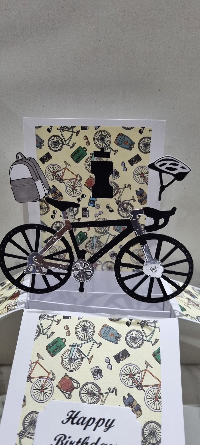 Bicycle Pop up Box Card*happy Birthday Pop up Card*father's Day Pop up ...