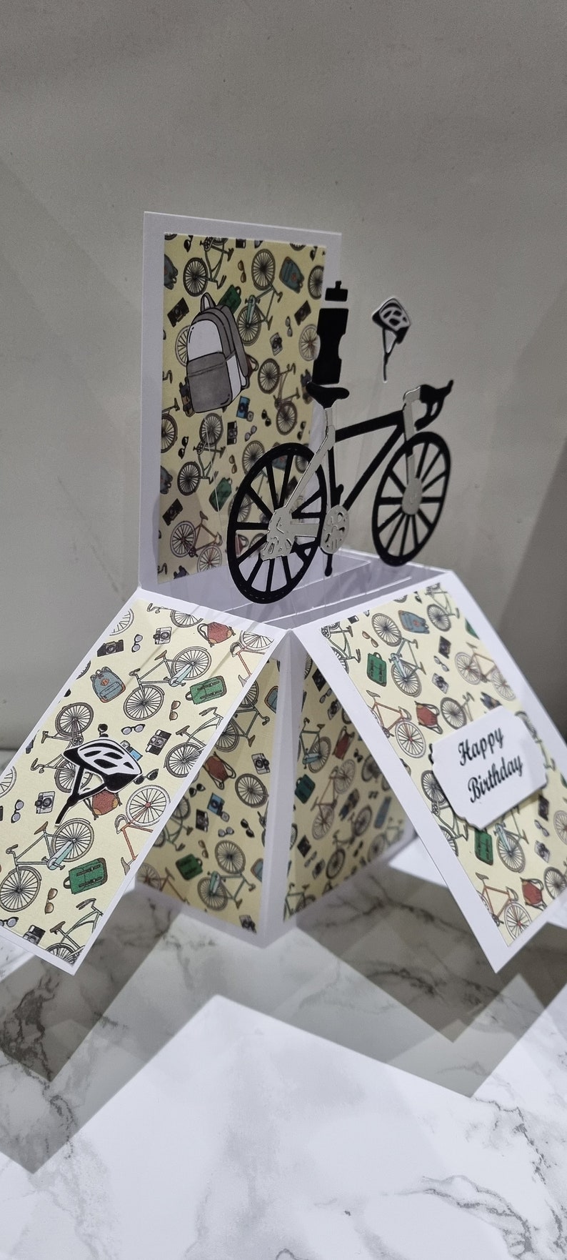 Bicycle Pop up Box Card*happy Birthday Pop up Card*father's Day Pop up ...