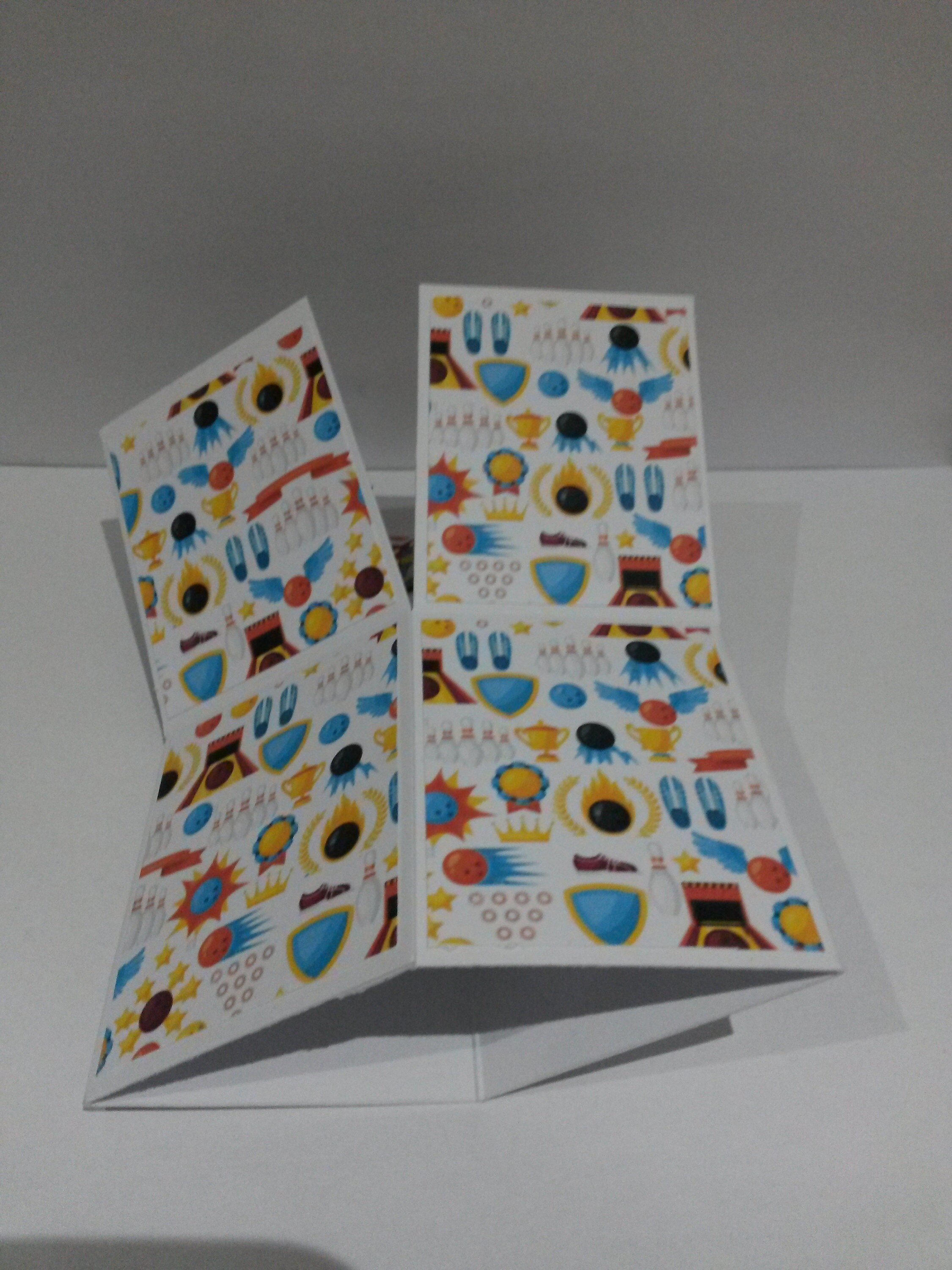 Bowling Pop up Box Card*happy Birthday Pop Up* Father's Day Pop Up*son ...