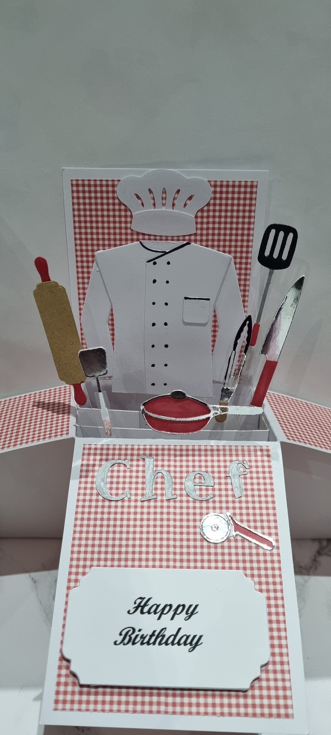 Chef Pop up Box Card*happy Birthday Card*mothers Day Pop Up*daughter ...