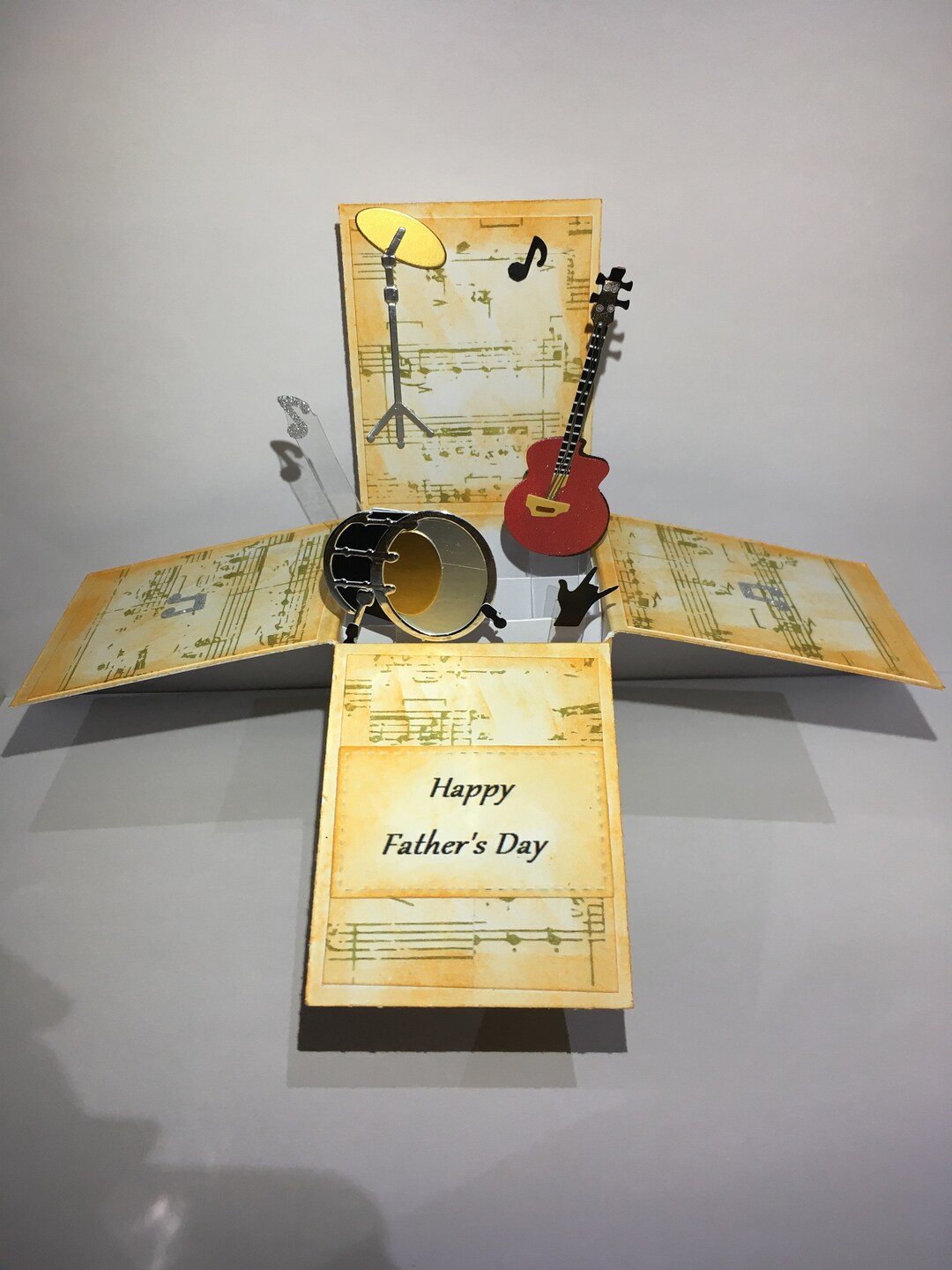 Musical Pop up Box Card*fathers Day Pop Up*happy Birthday Pop Up* Son ...