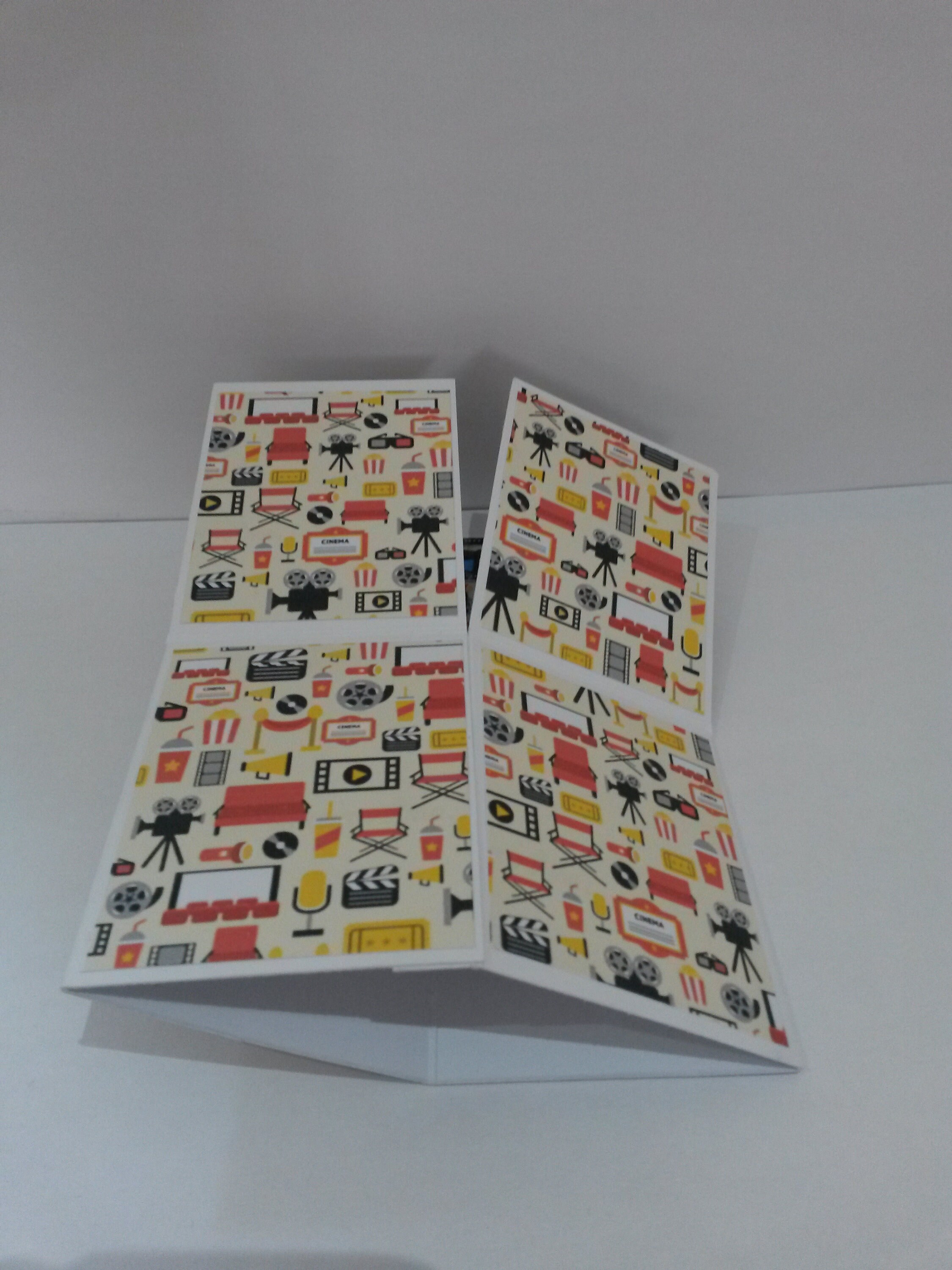 Movie Night Pop up Box Card*cinema Pop up Box*happy Birthday Pop Up ...