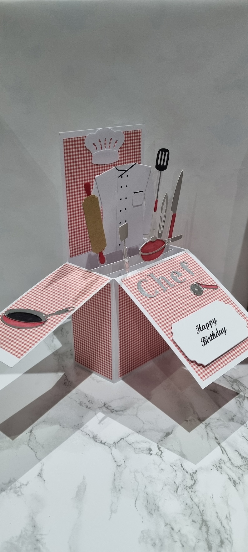 Chef Pop up Box Card*happy Birthday Card*mothers Day Pop Up*daughter ...