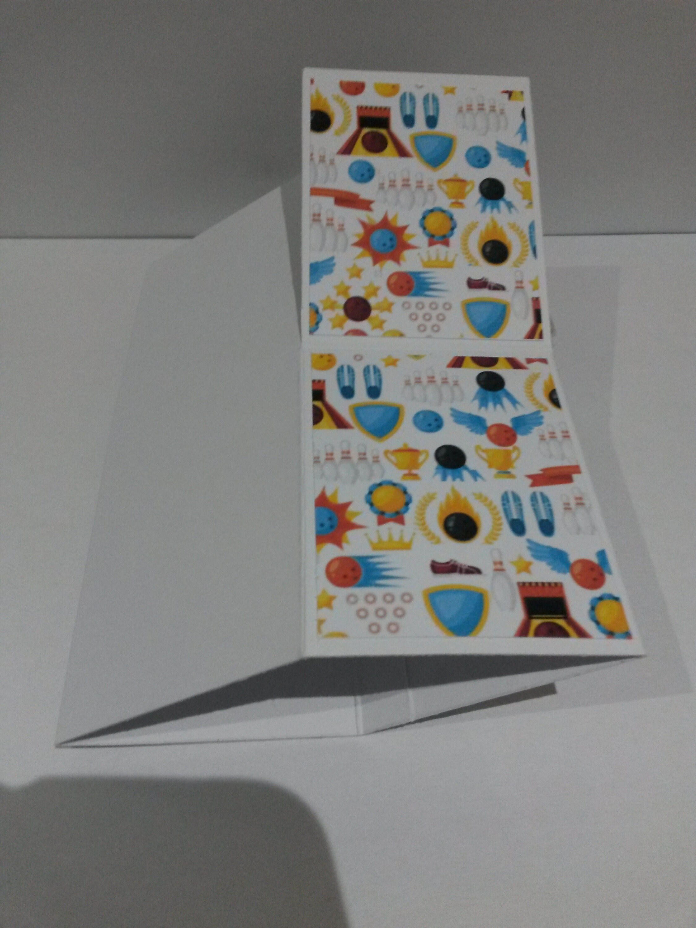 Bowling Pop up Box Card*happy Birthday Pop Up* Father's Day Pop Up*son ...