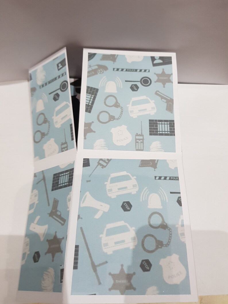 Police Pop up Box Card* Happy Birthday* Father's Day*mother's Day ...