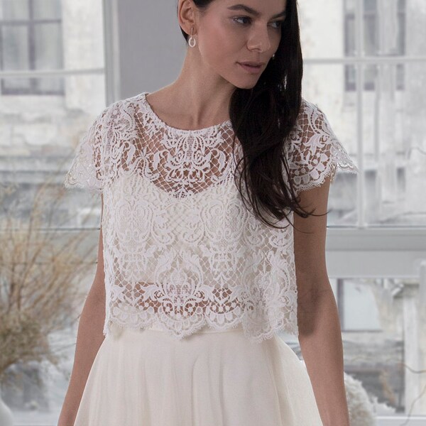 Bridal Lace Top - Etsy