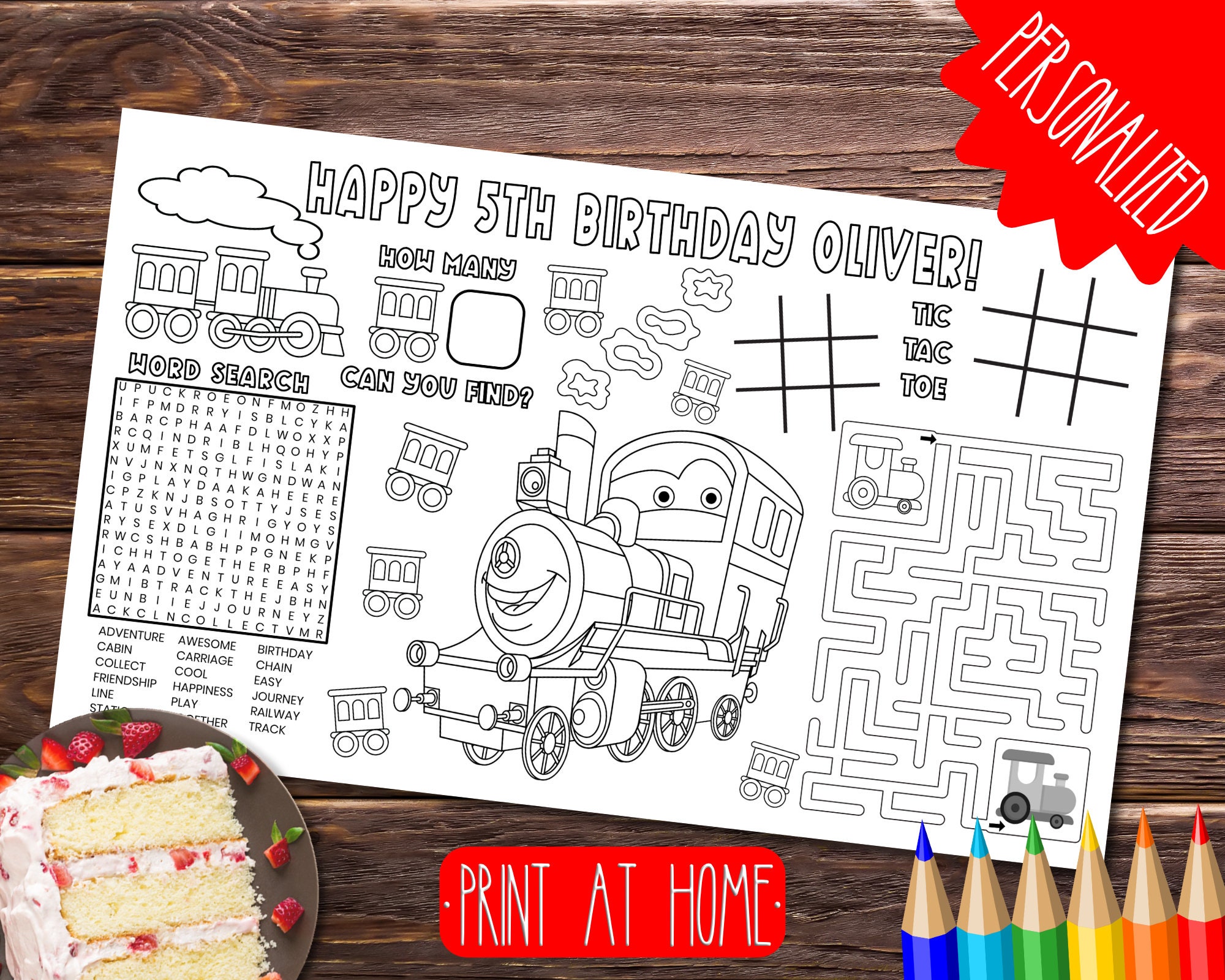 Thomas And Friends Birthday Coloring Pages